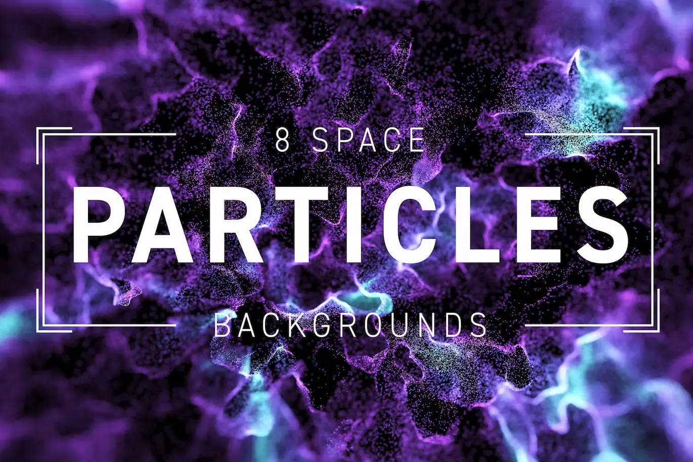 Space Particles Background Set - Futuristic 3D Designs