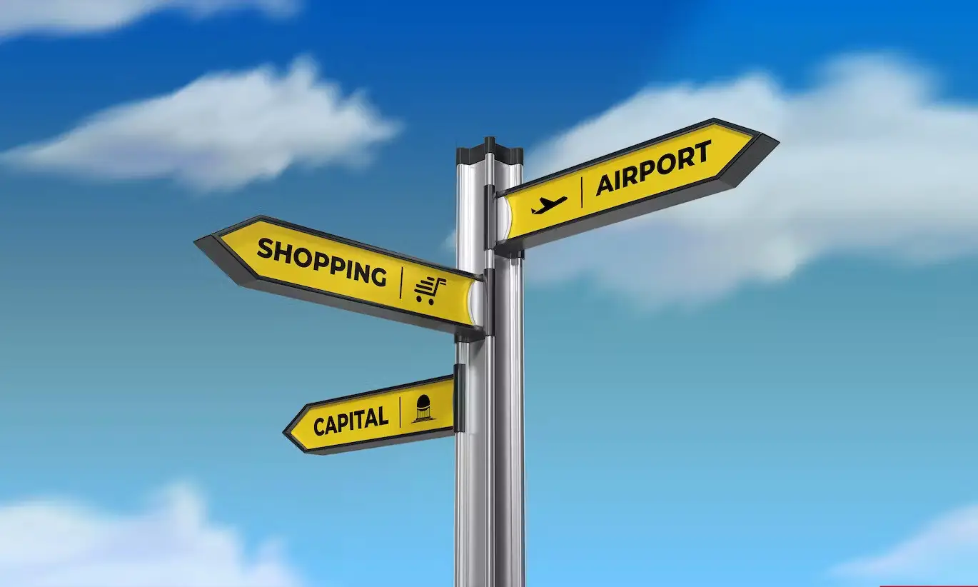 Street Direction Sign PSD Mockups Set - High-Quality Presentation