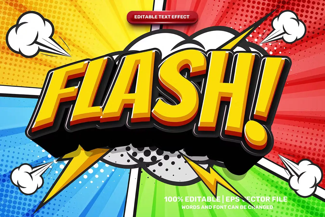 Super Wow Comic Cartoon Text Effect - Enhance Your Designs