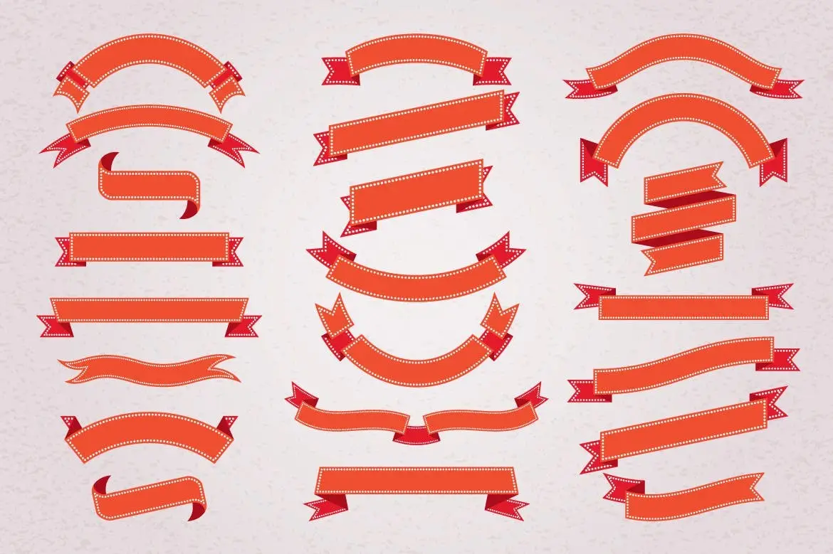 Vector Ribbon Banners Pack - Enhance Your Designs