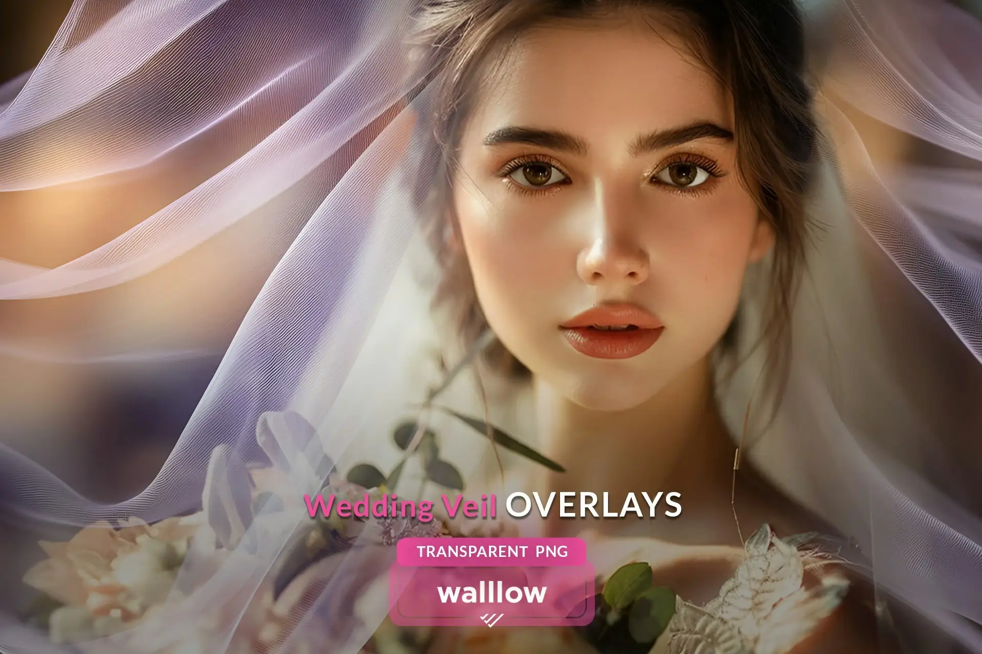Wedding Veil Transparent PNG Photo Overlays