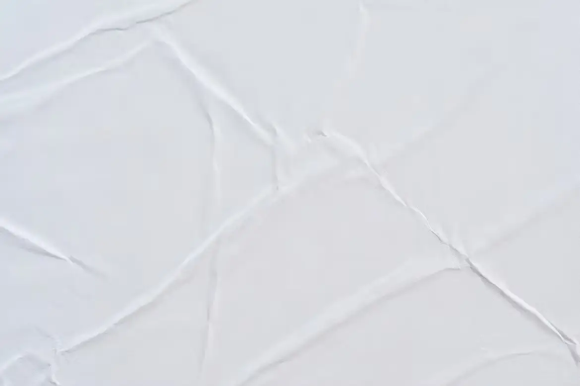 White Crinkled Paper Texture Background V. 01