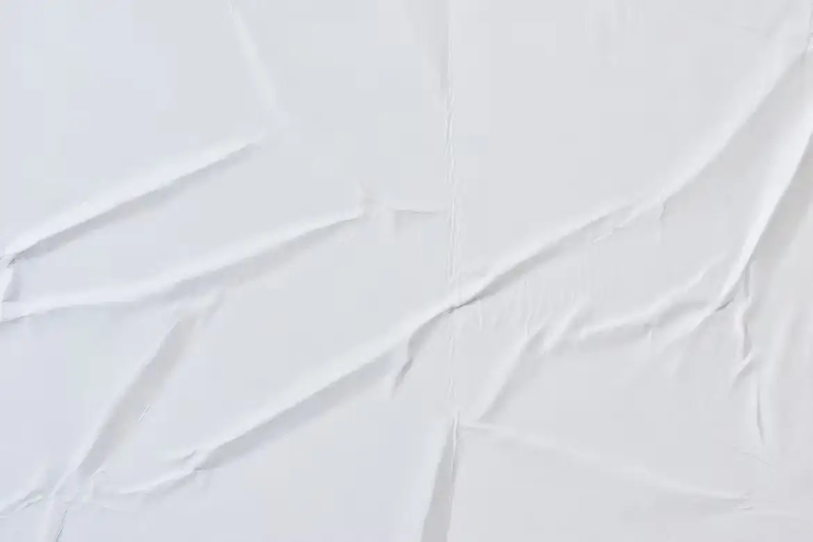 White Crinkled Paper Texture Background V. 01