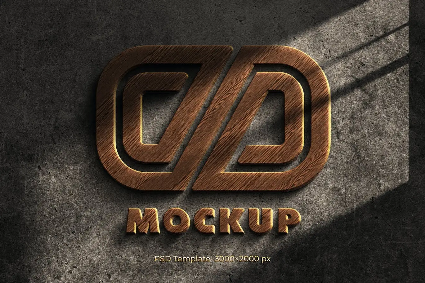 Wood Logo Wall Mockup - Showcase Your Brand