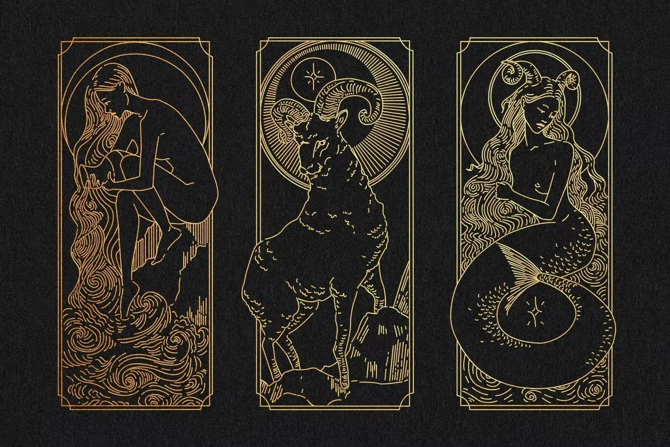 Zodiac Graphic Elements Kit - Create Astrological Designs