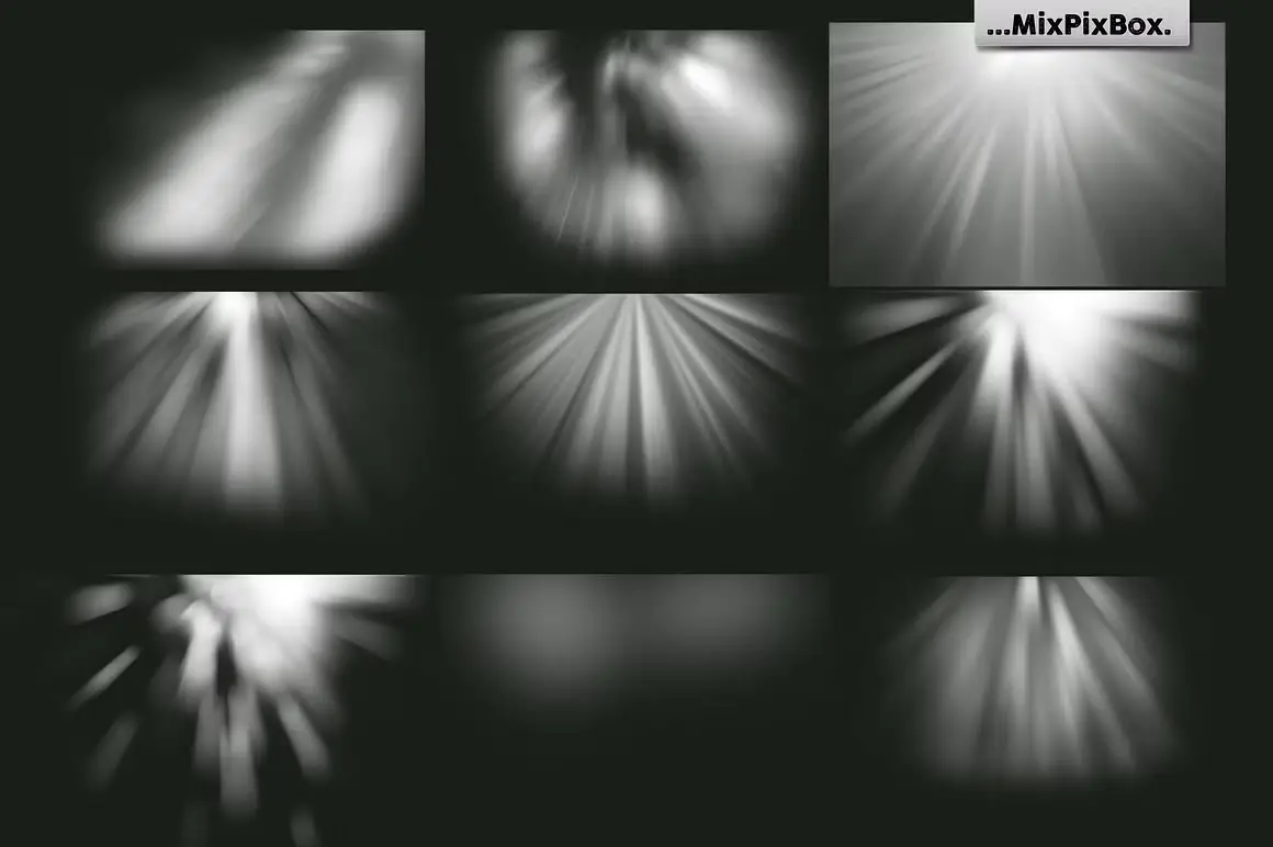 SUN RAYS brushes for Adobe Photoshop Free Download