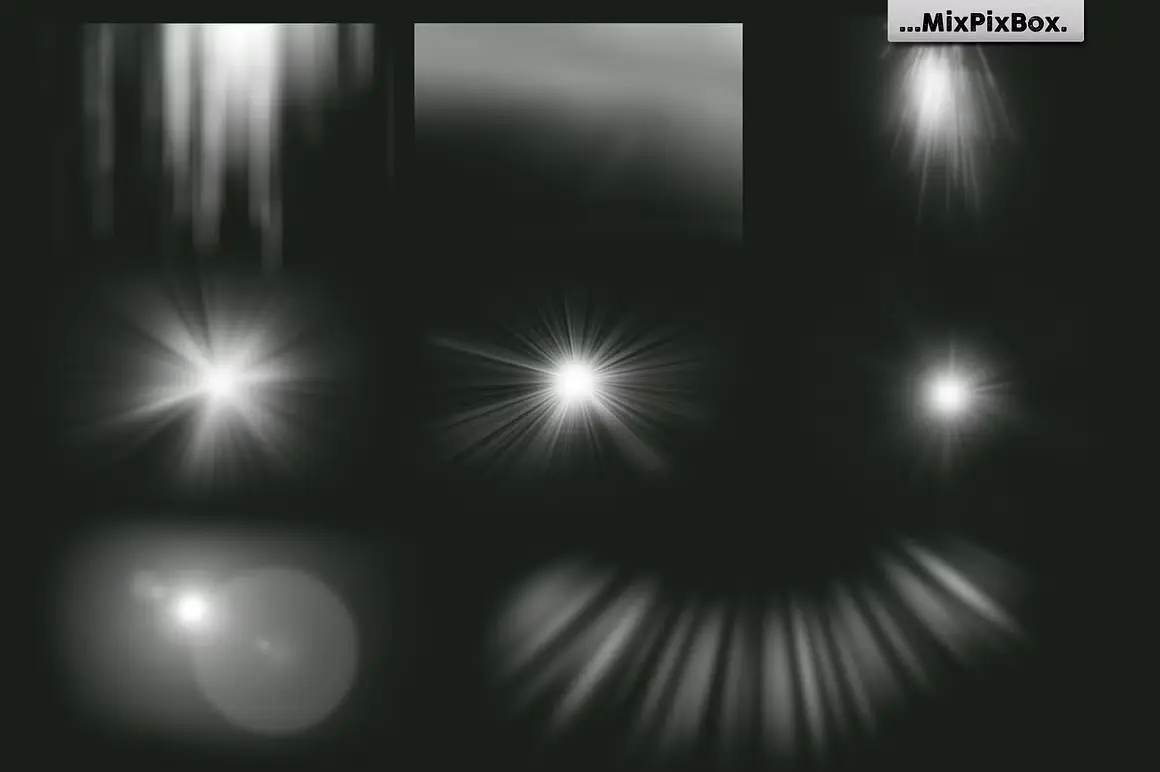 SUN RAYS brushes for Adobe Photoshop Free Download