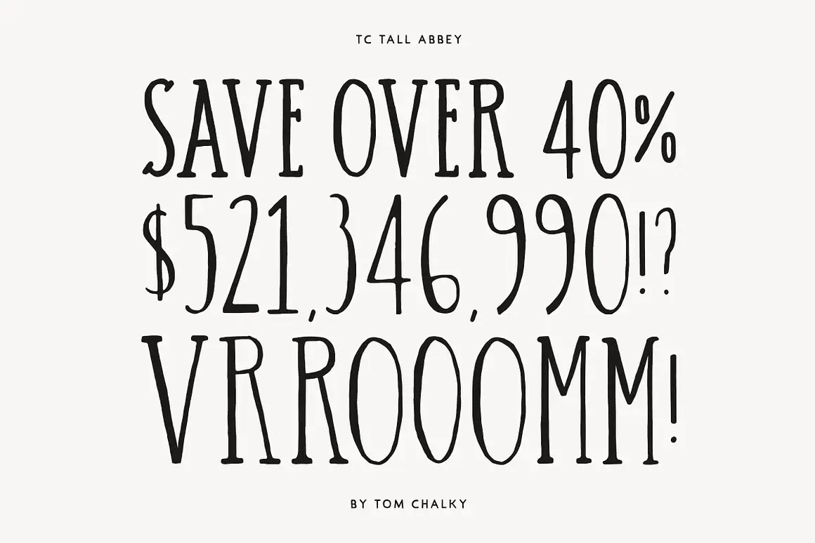 Tall Abbey Serif - Handwritten Font Free Download